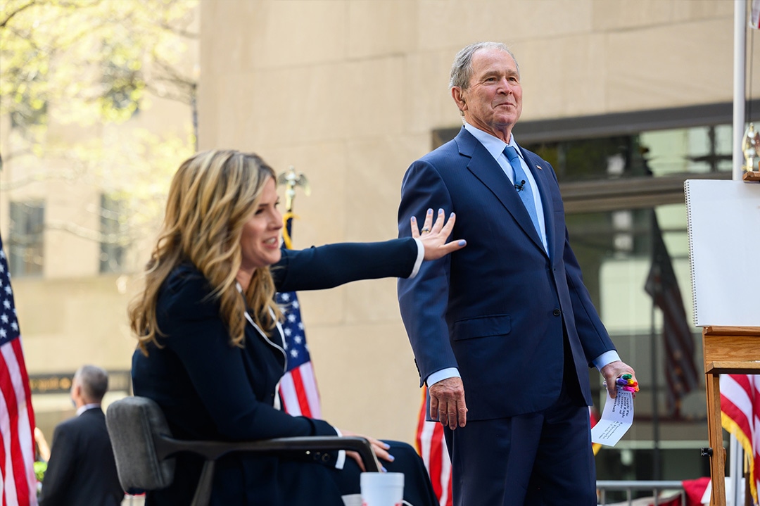 Former President George W. Bush, father of TODAY host Jenna Bush Hager ...
