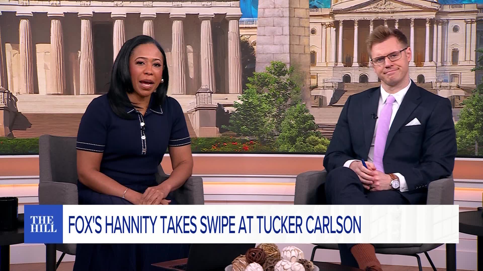 During a live interview, Sean Hannity yelled at Carlson and told him to ...