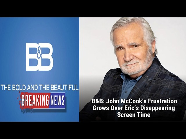 John McCook is frustrated as he acknowledges that Eric Forrester's ...
